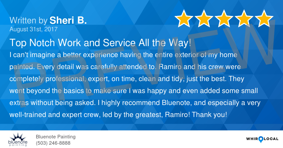 Top Notch Work and Service All the Way! | Bluenote Painting