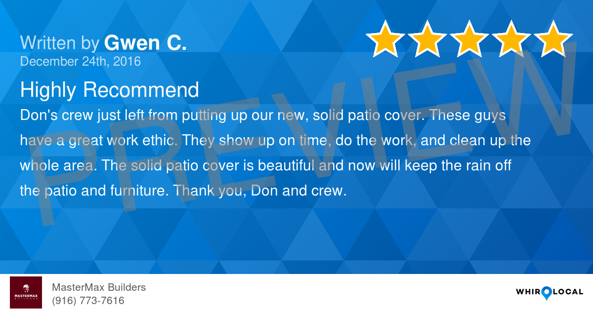 Highly Recommend | MasterMax Builders