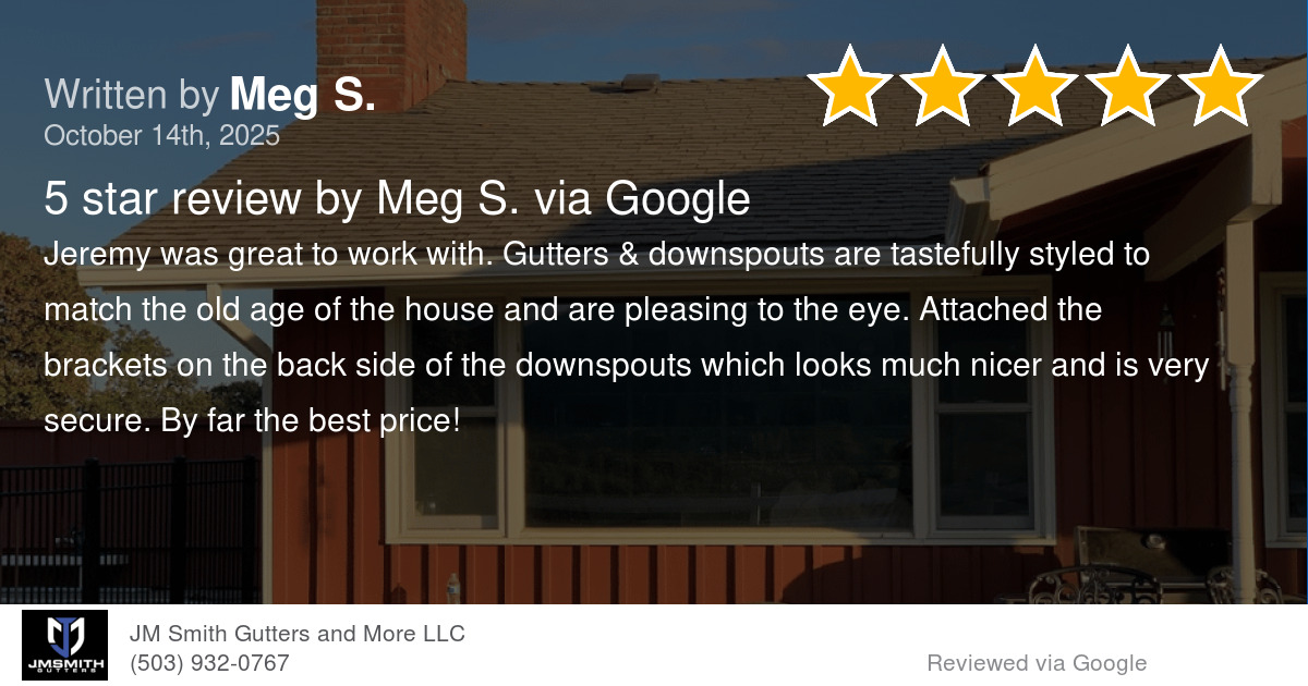 Jeremy Was Great to Work With. Gutters & Downspouts Are Tastefully ...